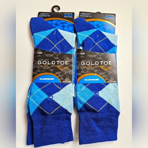 Gold Toe | Underwear & Socks | Nwt 2 Mens Gold Toe Golf Socks Blue ...